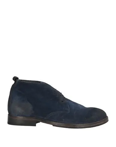 Moma Ankle Boots In Leather - Navy