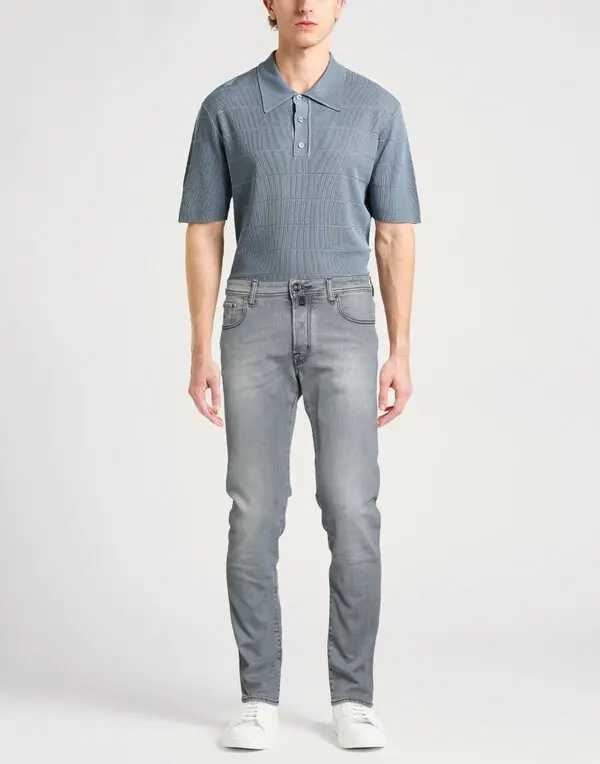 Marc Jacobs Slim Fit Jeans With Leather Trim