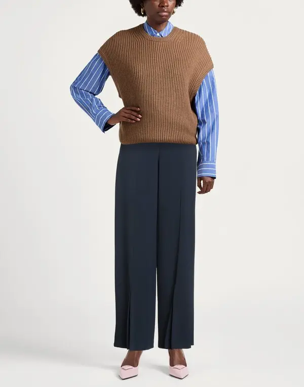 CRISTINAEFFE Crepe Wide-leg Pants - Blue