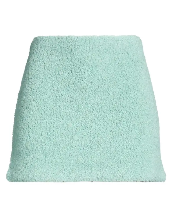 TOD'S Virgin Wool Blend Bouclé Mini Skirt - Blue