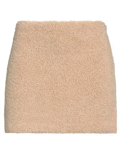 TOD'S Mini Skirt In Virgin Wool And Polyamide - Sand