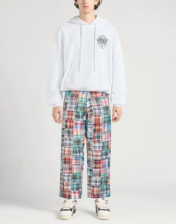 BARROW Patchwork High Waisted Straight Leg Cotton Pants