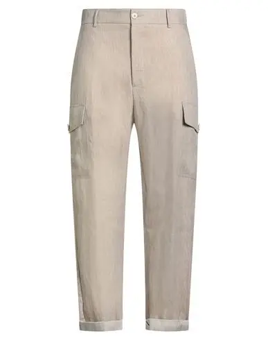 Brian Dales Linen-blend Cargo Pants - Beige