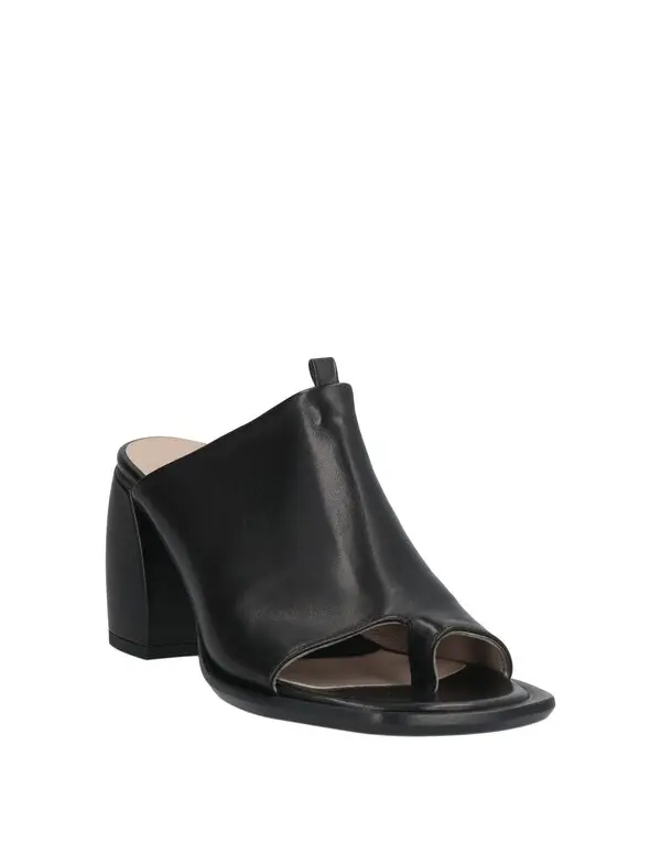 Malloni Leather Thong Sandal