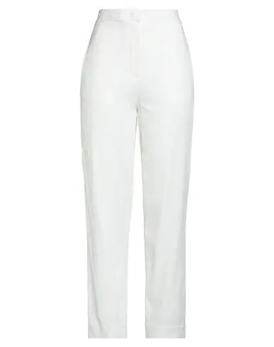Emporio Armani Tapered Viscose-blend Pants - Ivory