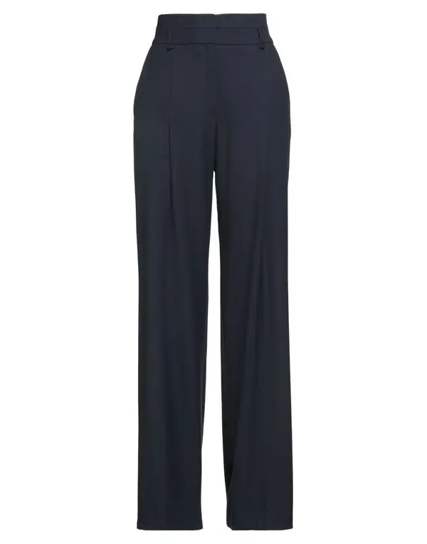 CARACTÈRE Wide-leg Twill Pants - Navy