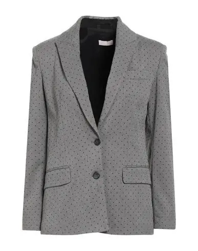 LIU •JO Single-breasted Twill Blazer With Appliqués