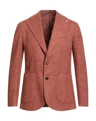 L.B.M. 1911 L. B.m. 1911 Blazer Rust Size Wool, Polyester - Red