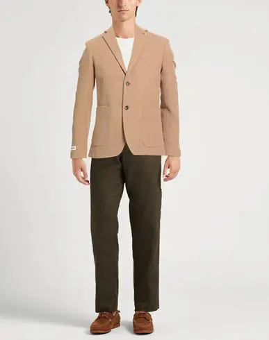 BERNA Blazer Camel Size Acrylic, Polyester, Wool