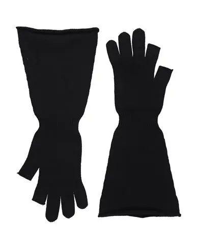 Rick Owens Virgin Wool Gloves - Black