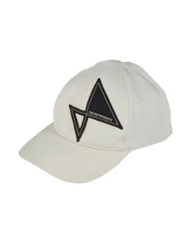 Emporio Armani Woven Baseball Cap - Off White