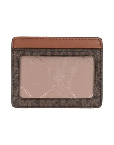 Michael Kors Cardholder Pvc Polyvinyl Chloride, Polyester, Polyurethane - Brown