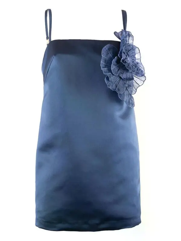 Elisabetta Franchi Flower-embellished Slip Dress