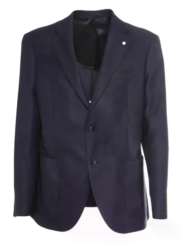 LUIGI BIANCHI MANTOVA Two-button Patch-pocket Blazer