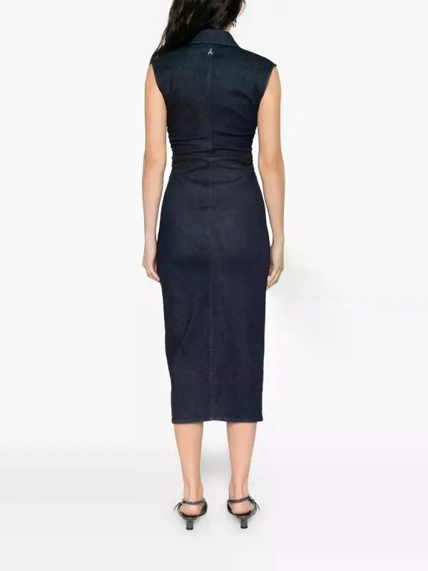Patrizia Pepe Sleeveless Button-front Denim Dress