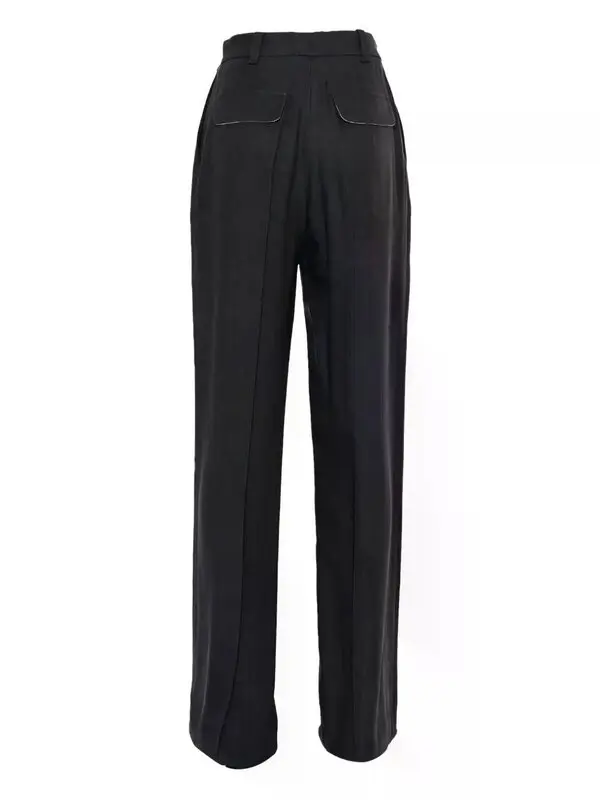 Elisabetta Franchi Pleated Straight Trousers