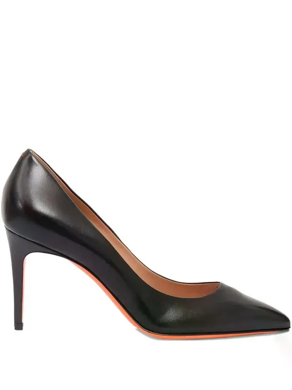 Santoni 85mm Pointed-toe Pumps - Black