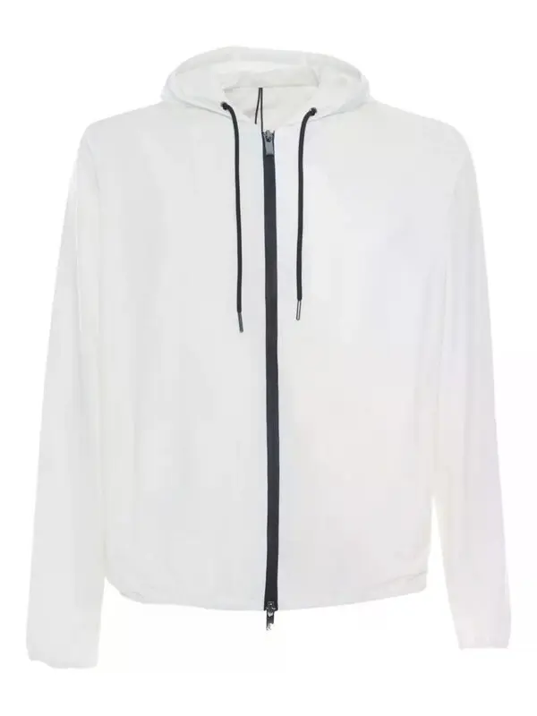 TOMBOLINI Hooded Zip-front Jacket - White