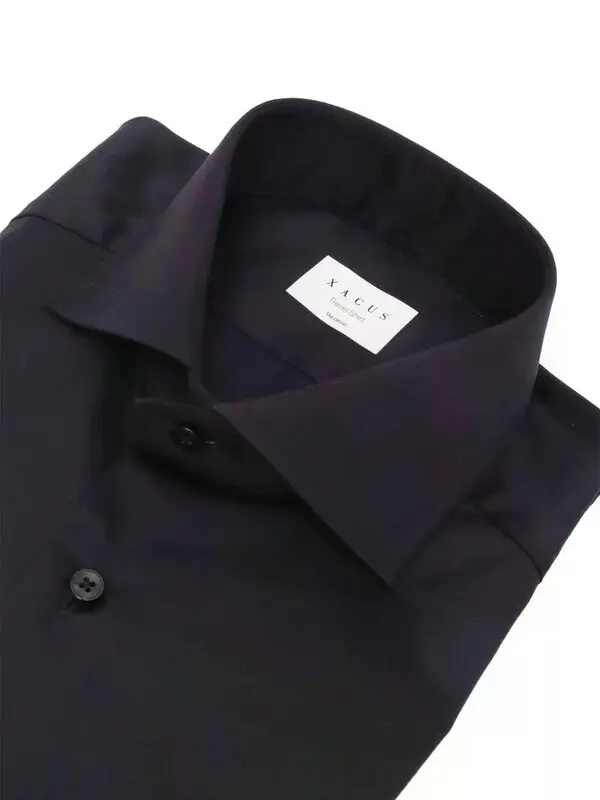 XACUS Button-down Cotton Shirt - Blue