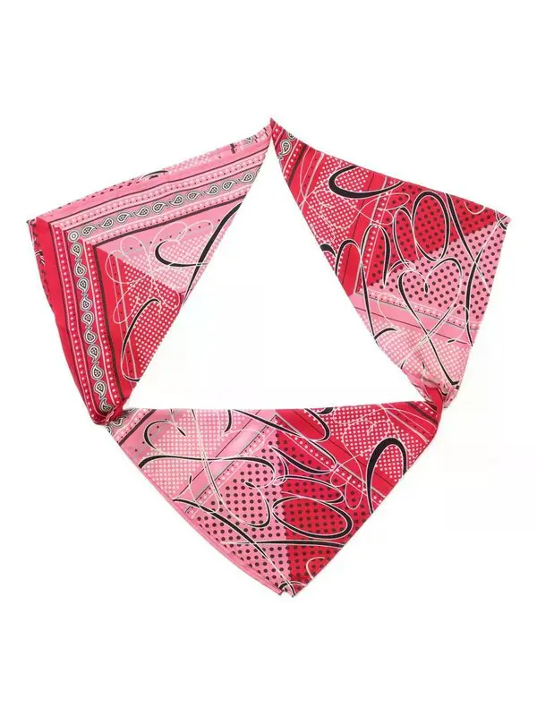 Faliero Sarti Bandana-print Silk Scarf - Red