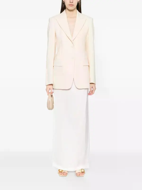 Sportmax Single-breasted Virgin Wool-blend Blazer