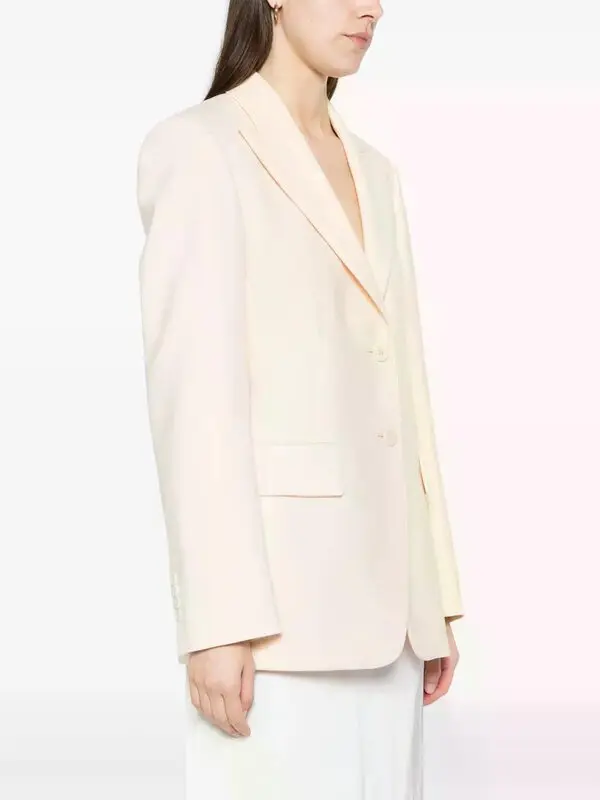 Sportmax Single-breasted Virgin Wool-blend Blazer