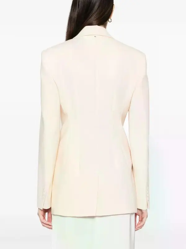 Sportmax Single-breasted Virgin Wool-blend Blazer