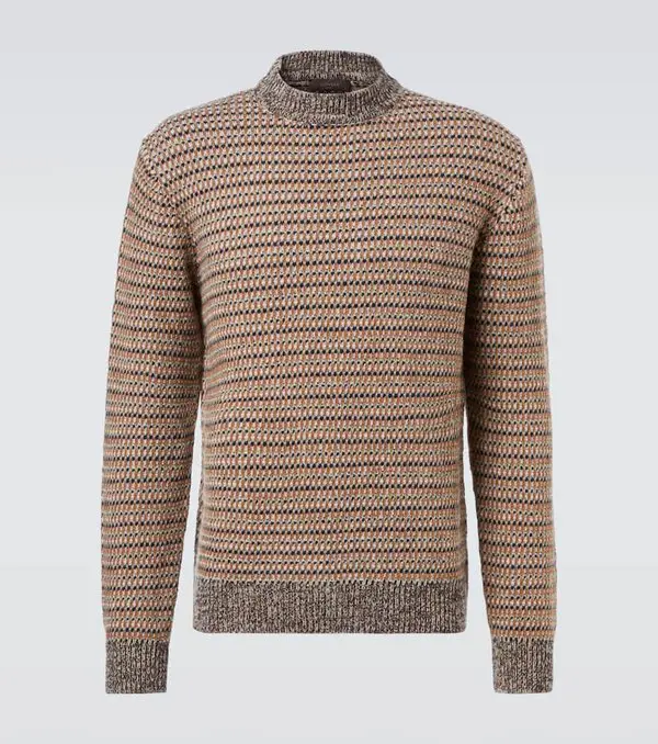 SLOWEAR Virgin Wool Striped Sweater