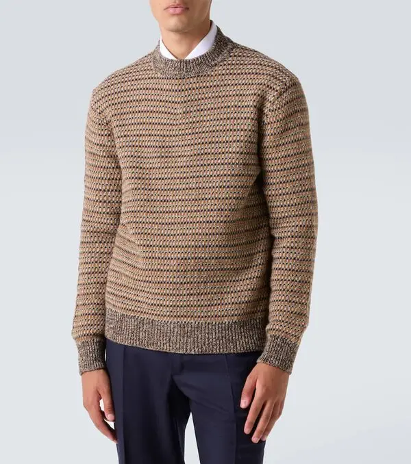SLOWEAR Virgin Wool Striped Sweater