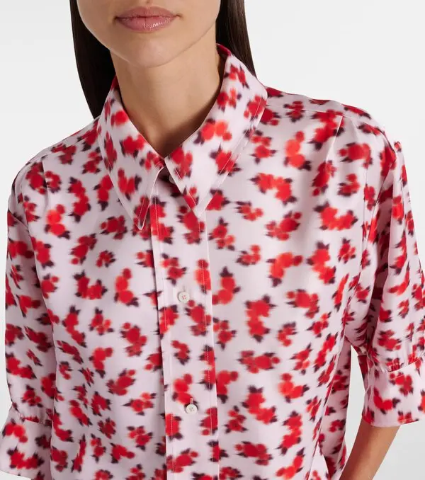 JIL SANDER Printed Viscose Shirt - Multicoloured