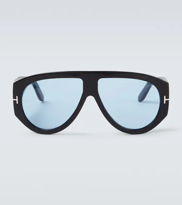 TOM FORD Bronson Aviator Sunglasses - Black