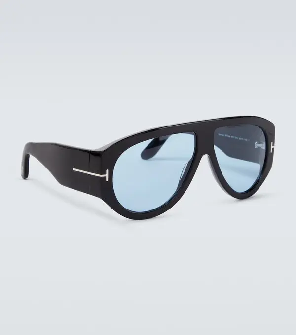 TOM FORD Bronson Aviator Sunglasses - Black