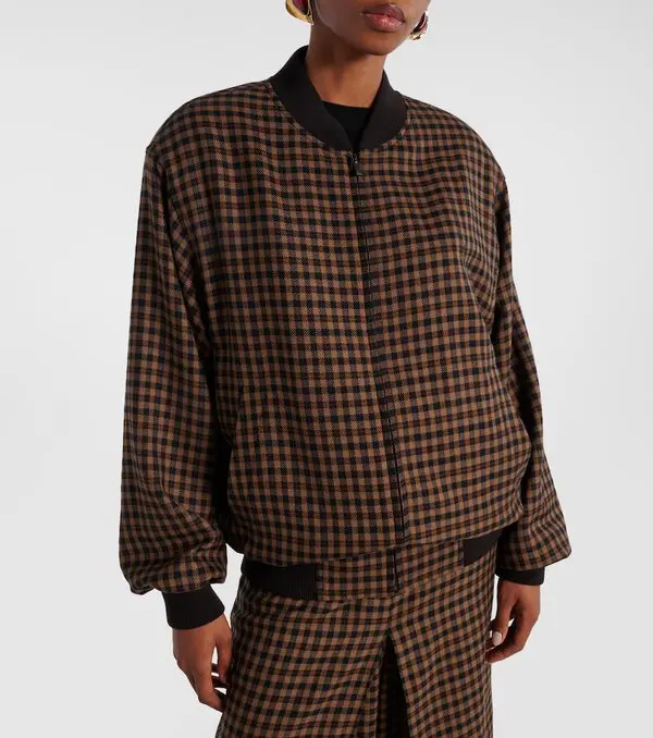 Saint Laurent Wool Teddy Bomber Jacket