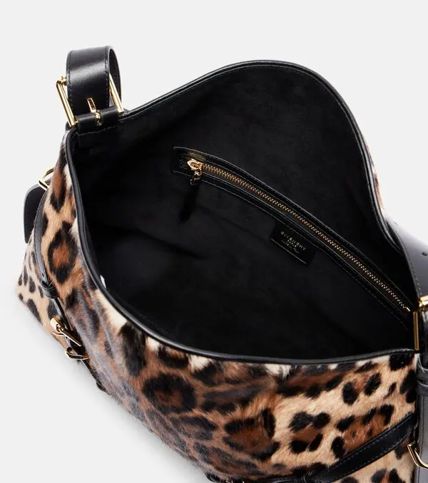 Givenchy Voyou Medium Leopard-print Shoulder Bag