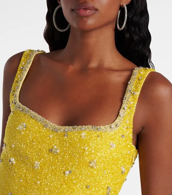 CLIO PEPPIATT Crystal-embellished Mini Dress