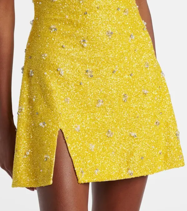 CLIO PEPPIATT Crystal-embellished Mini Dress
