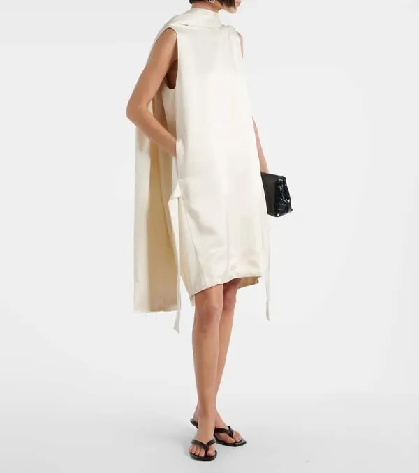 TOTÊME - Cocoon Deconstructed Satin Minidress