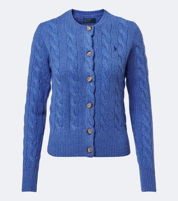 Polo Ralph Lauren Cable Knit Cardigan - Blue