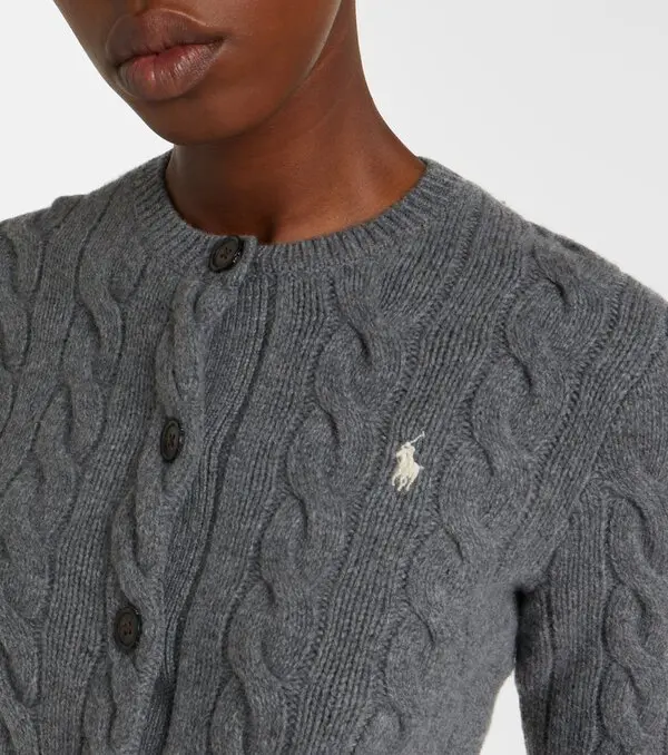 Polo Ralph Lauren Cable Knit Cardigan - Grey