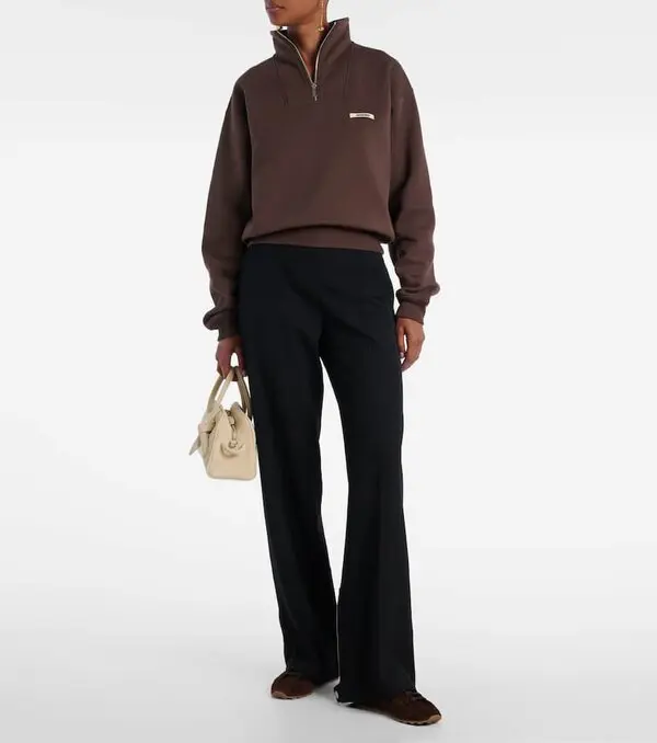Jacquemus Tennis Croc-effect Suede Sneakers - Brown