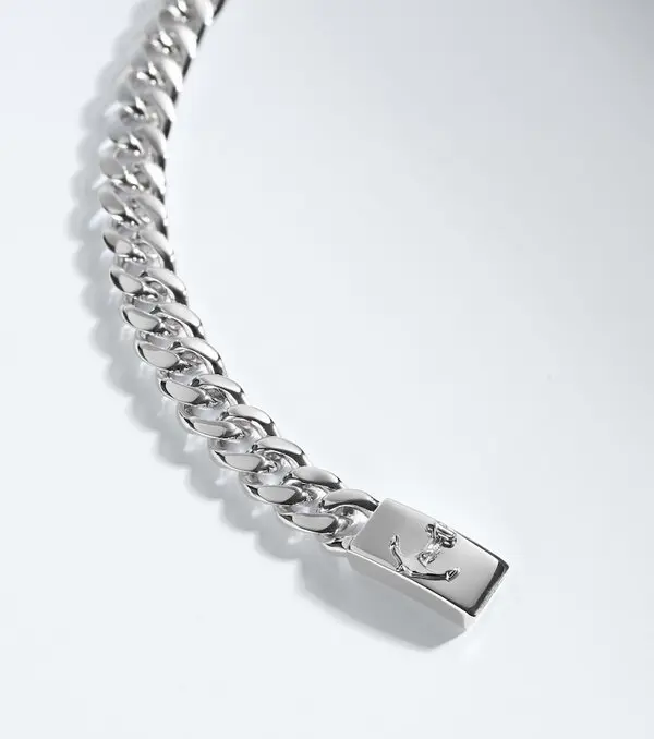 Mateo Anchor Lock Sterling Chain Bracelet