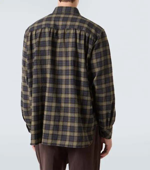 Saint Laurent Checked Wool Overshirt