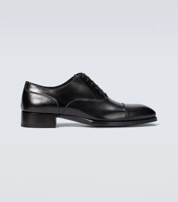TOM FORD Elkan Leather Oxford Shoes