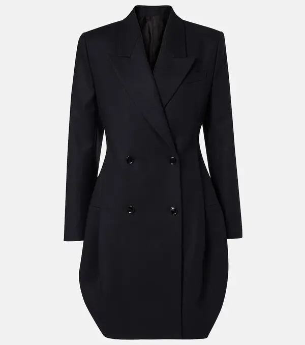 Alaïa Double-breasted Cotton Blazer Dress