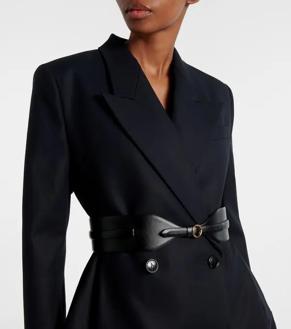 Alaïa Double-breasted Cotton Blazer Dress