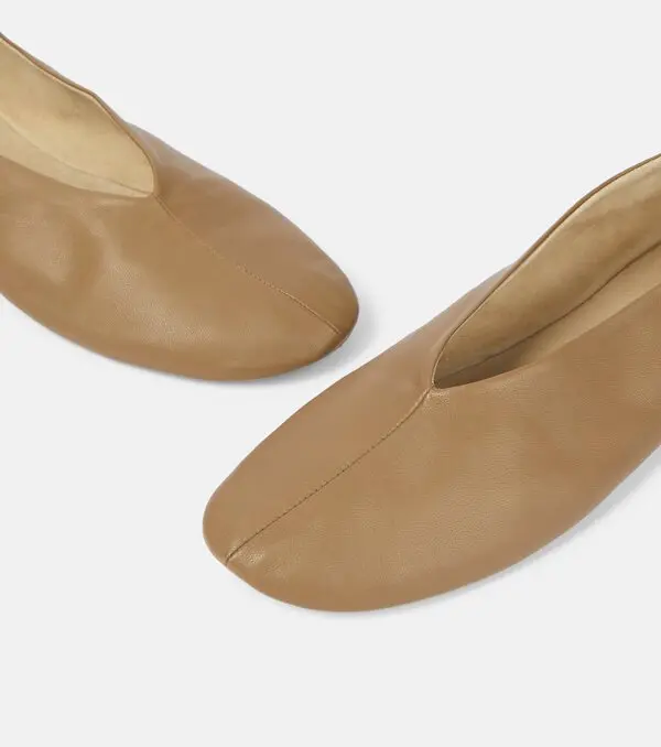 THE ROW - Stella Leather Ballet Flats