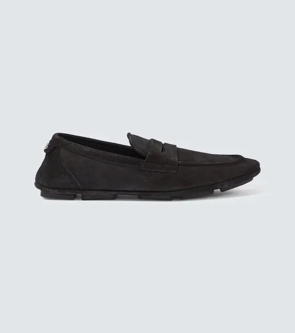 Dolce & Gabbana Suede Loafers - Black