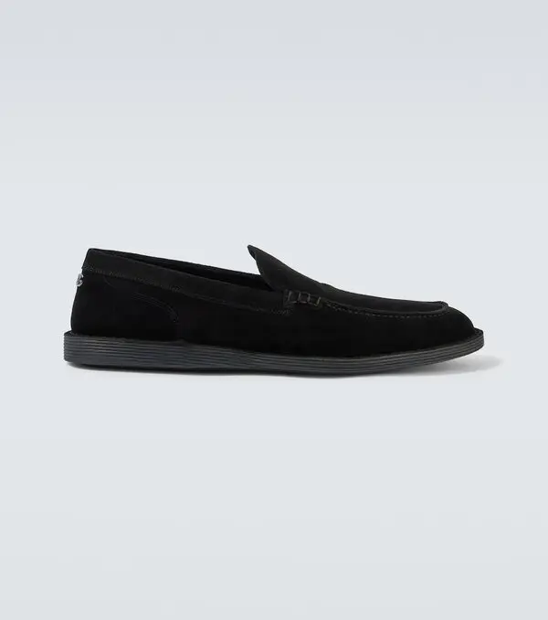 Dolce & Gabbana Suede Loafers - Black