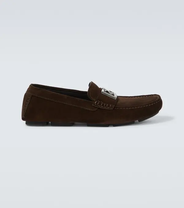Dolce & Gabbana Suede Loafers - Brown