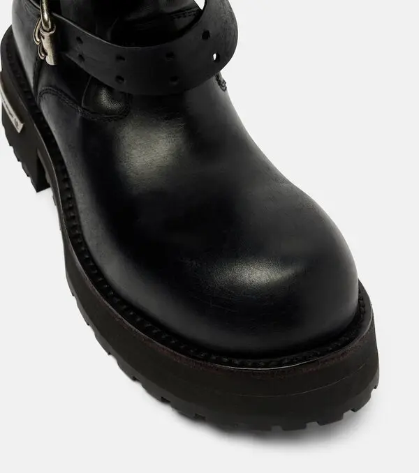 Balenciaga Venom Leather Combat Boots